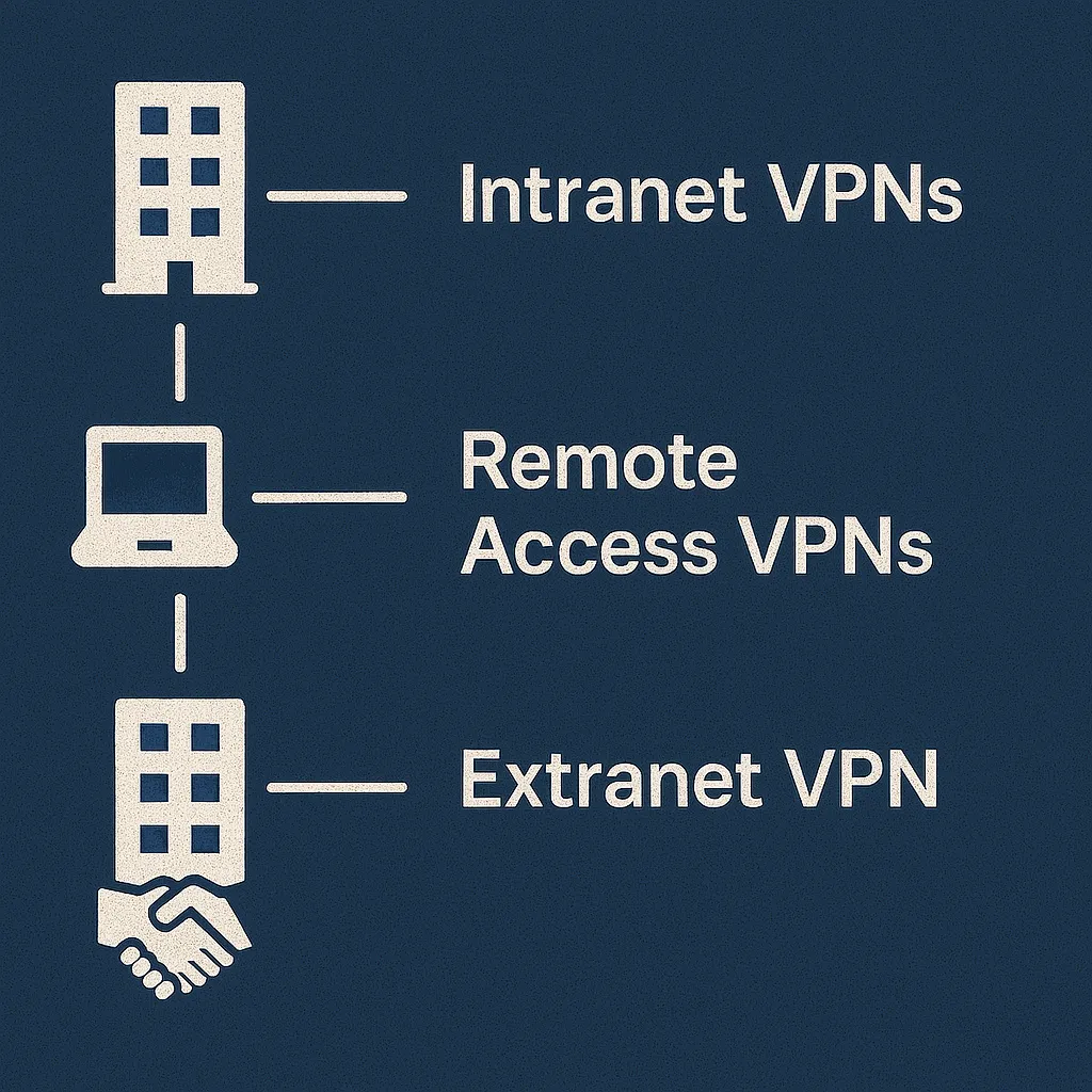 انواع پیاده‌سازی VPN | بررسی Intranet، Remote Access و Extranet ...